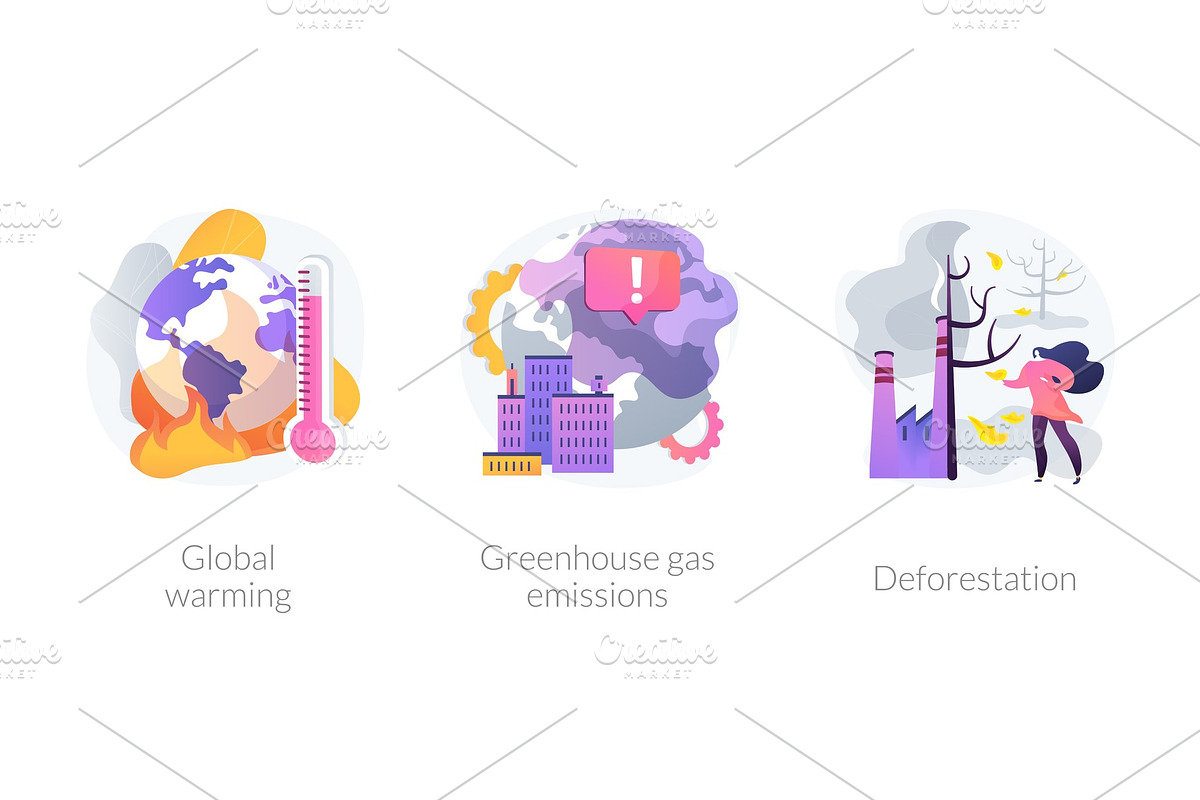 Natural disaster vector concept, an Illustration by Visual Generation ...