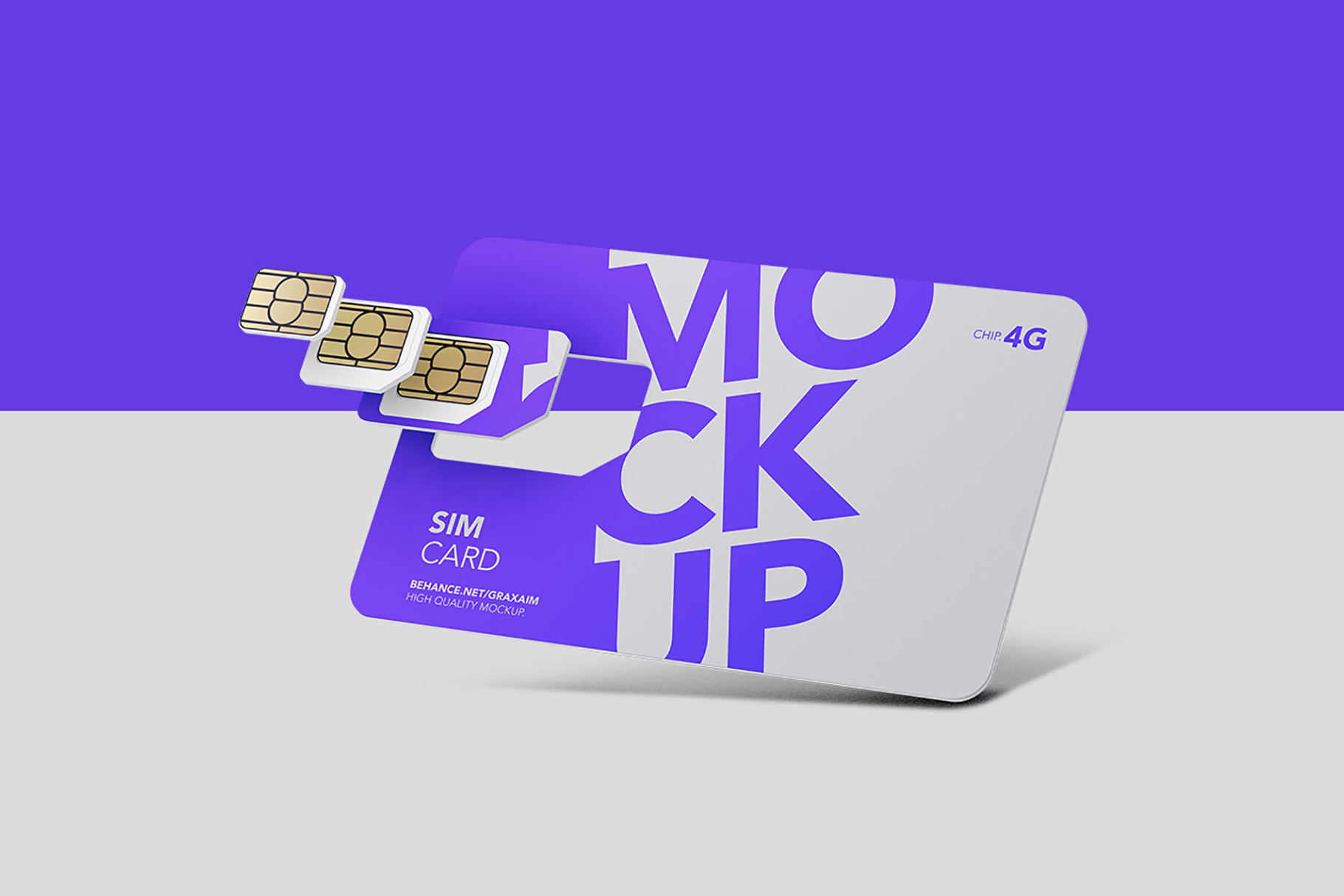 SIM Card - Chip - Mockup, a Product Mockup by Graxaim Mock-up