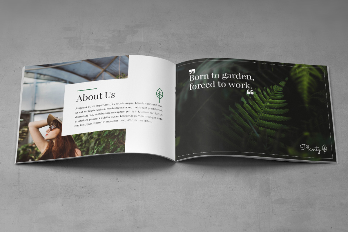 A5 Decorative Plants Brochure, a Brochure Template by Rahardi Creative