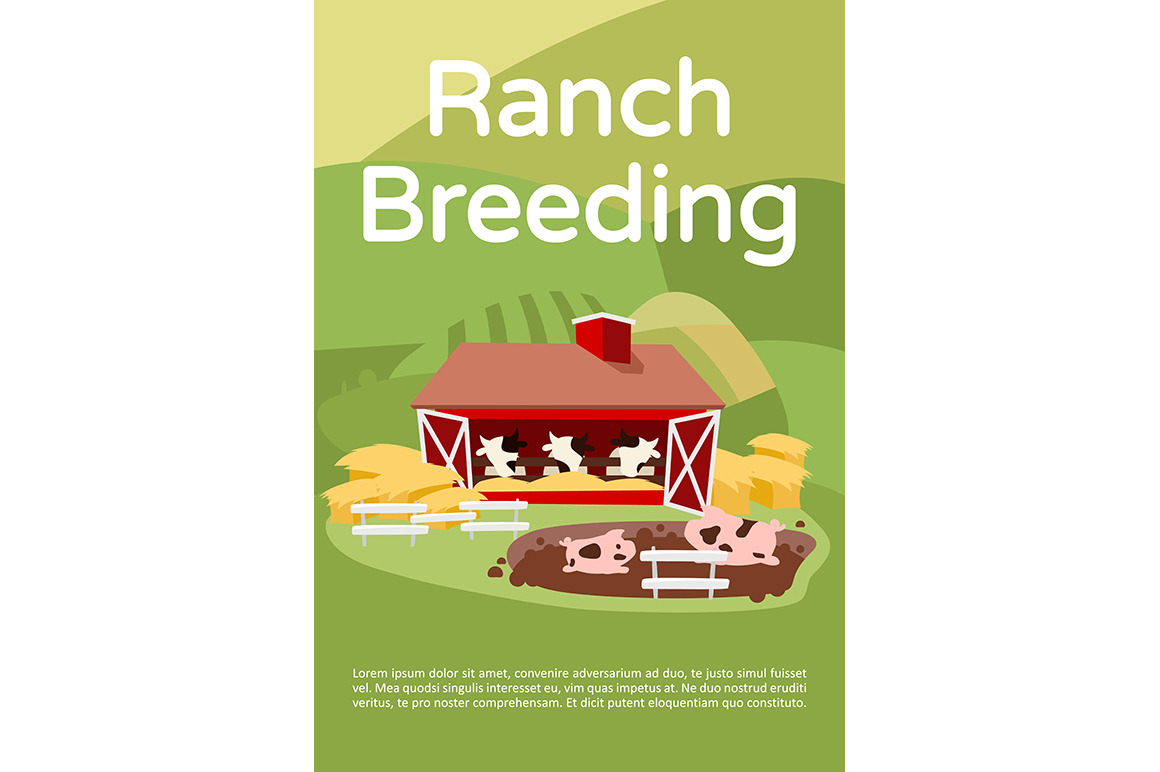 Ranch breeding brochure template, a Flyer Template by The img