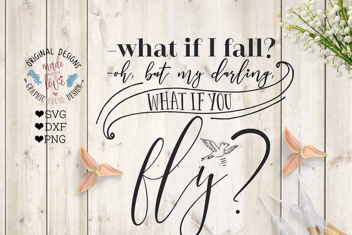 What If I fall Cutting File, an Illustration by Graphic House Design P.C
