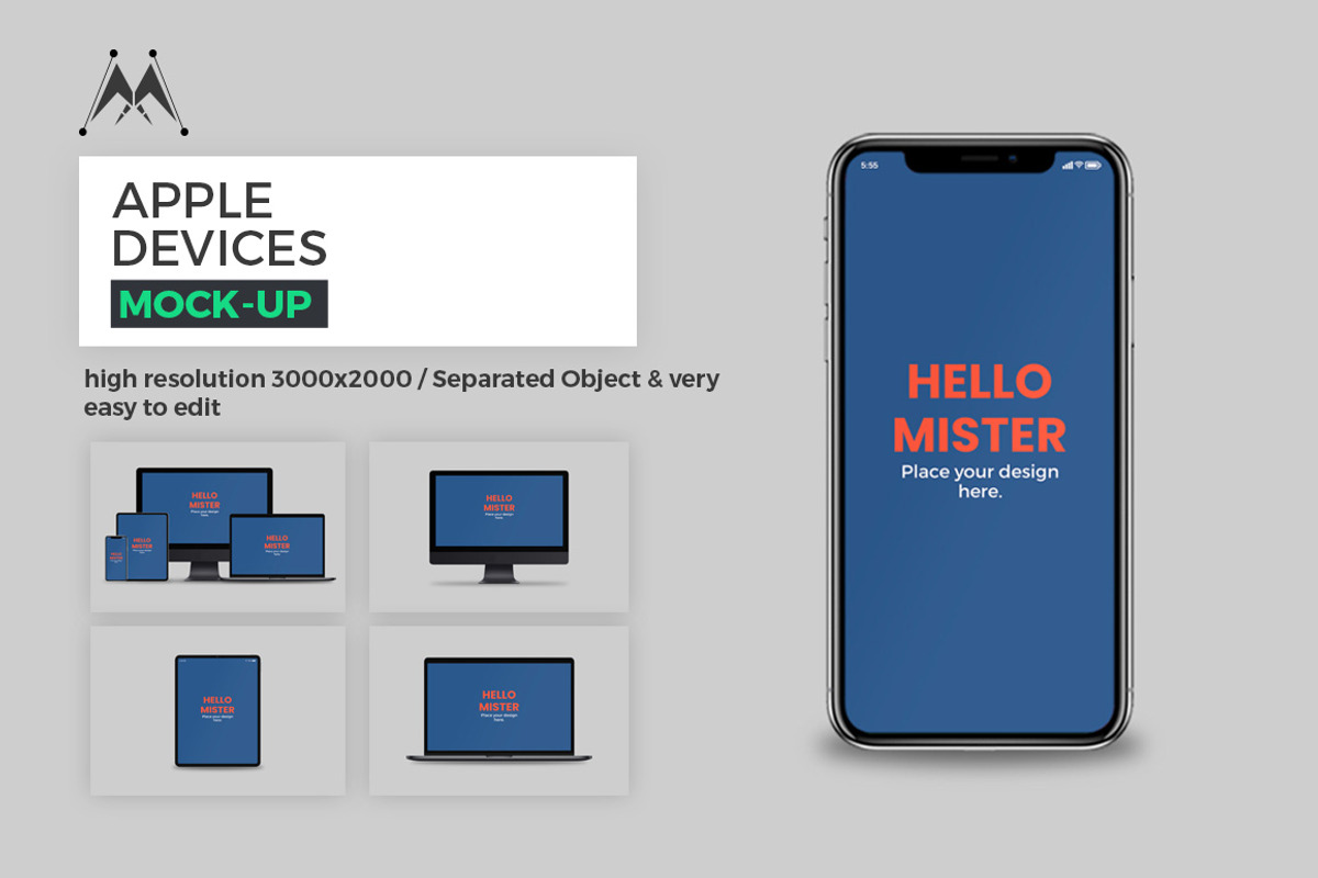 Apple Devices Mock-Up, an iPhone Mockup by Modern Studio
