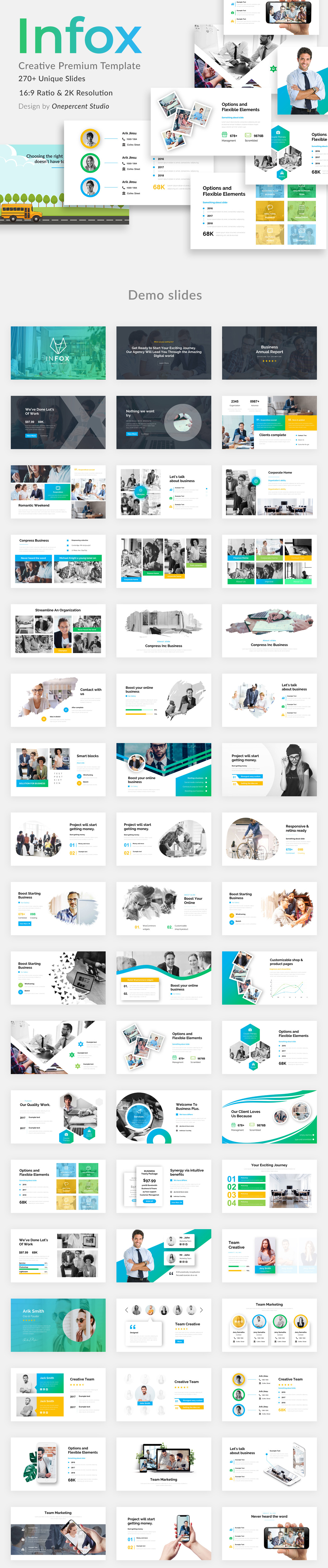 Infox Business Powerpoint Template, a Presentation Template by One ...