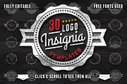 30 Logo Insignia templates, a Branding & Logo Template by Fresh Design ...