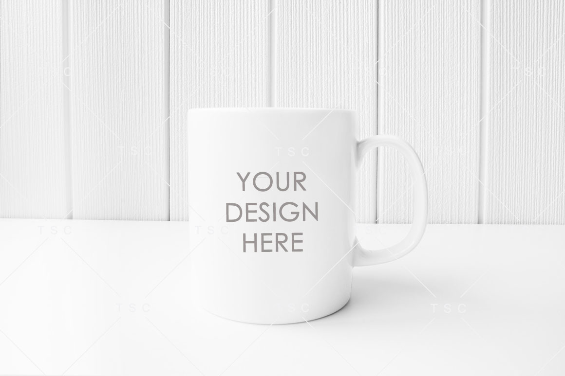White Mug Mockup, an Abstract Photo by The Sunday Chic