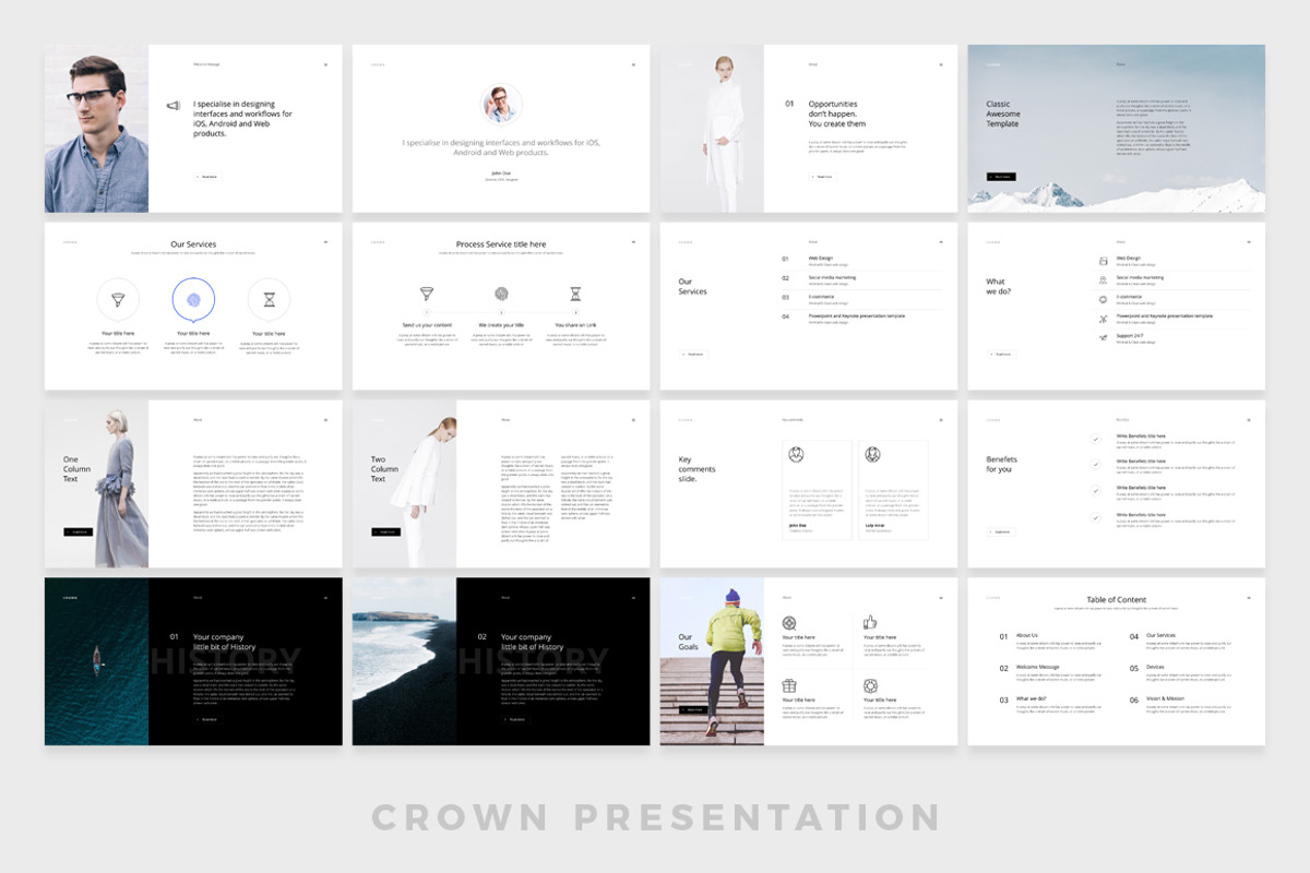 CROWN Powerpoint Template, a Presentation Template by ShapeSlide ...
