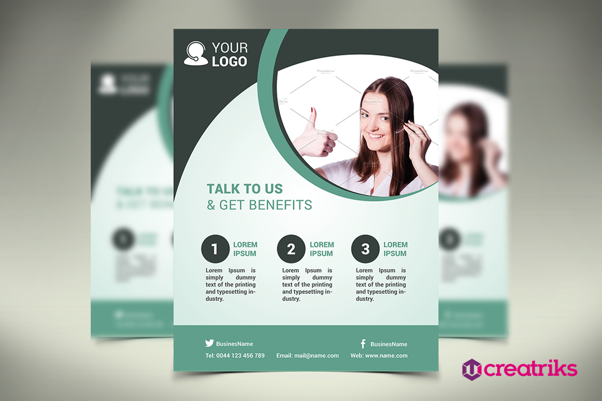 Call Center Flyer, a Flyer Template by Creatricks