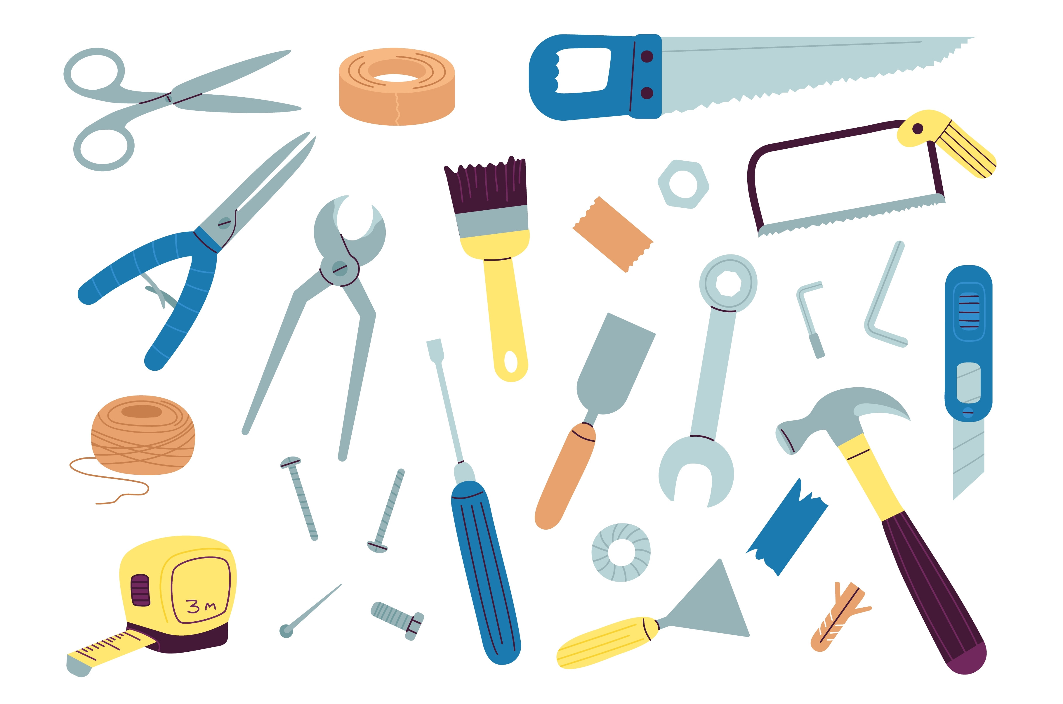 Repair tools. Construction tool for, a Background Graphic by Valerie Bodnar