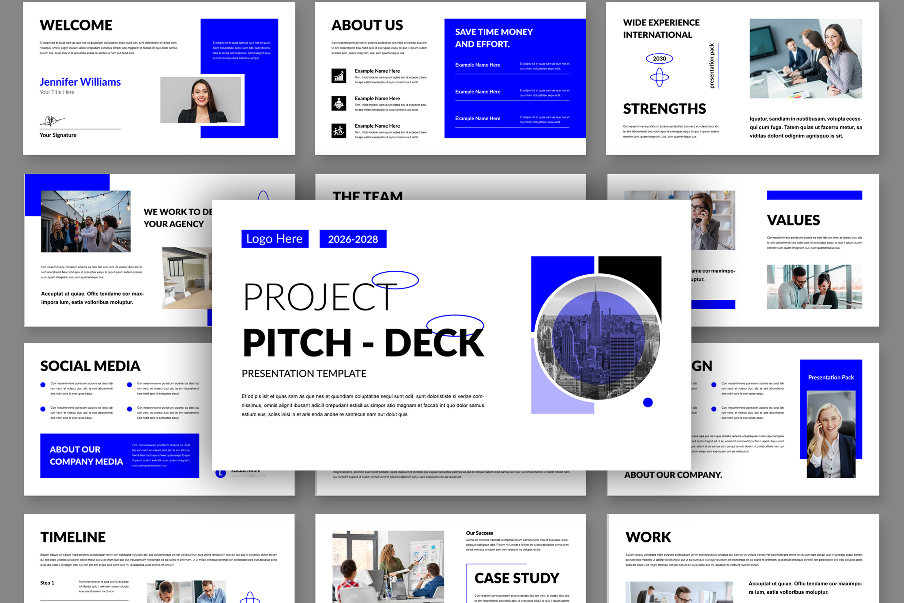 Pitch Deck Presentation Layout