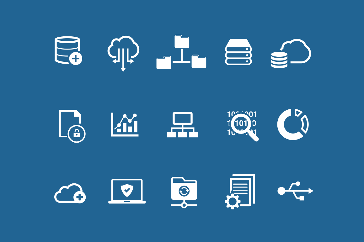 15 Data Icons, an Icon by Creative VIP