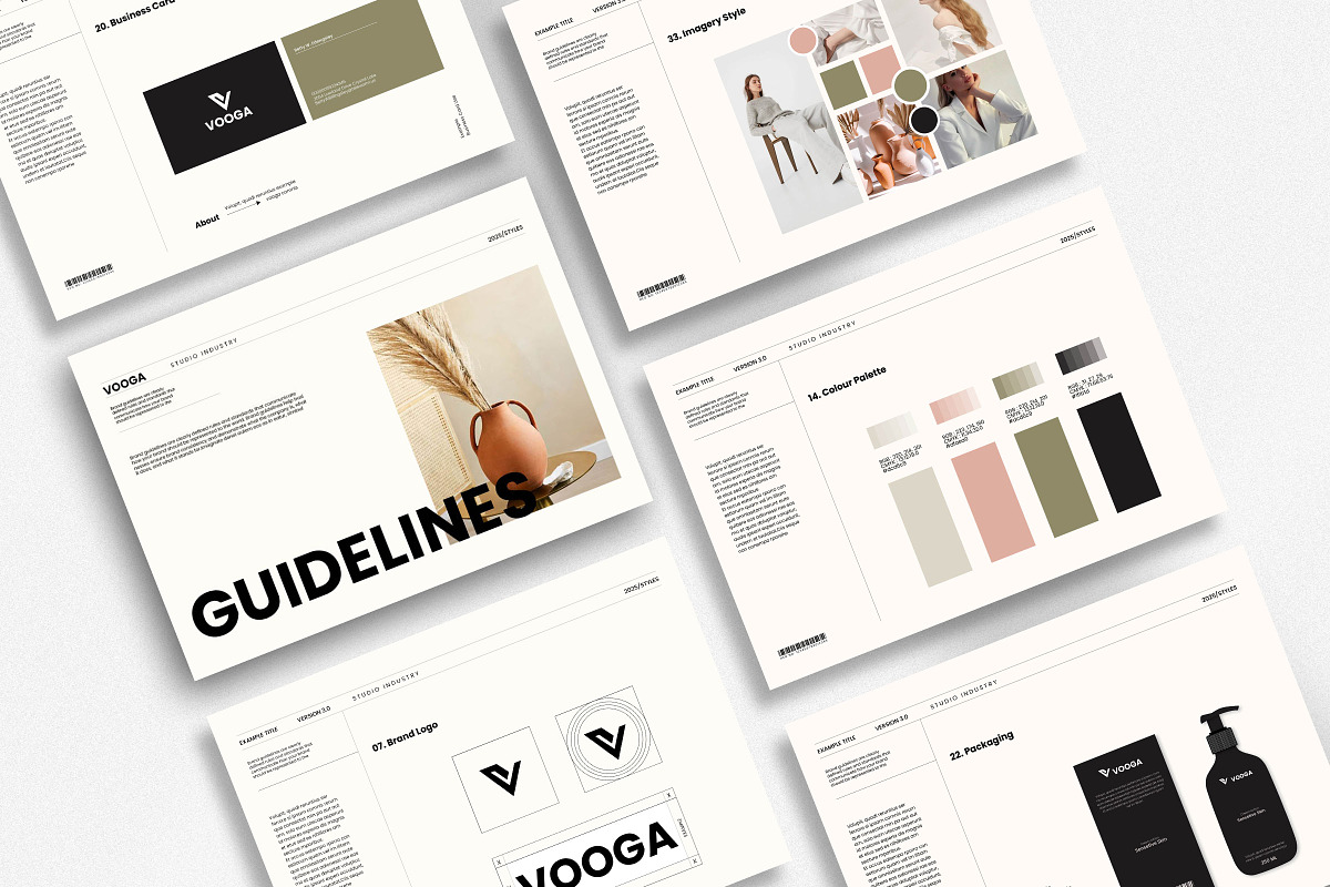 Vooga / Brand Guidelines, a Brochure Template by Studio Industry