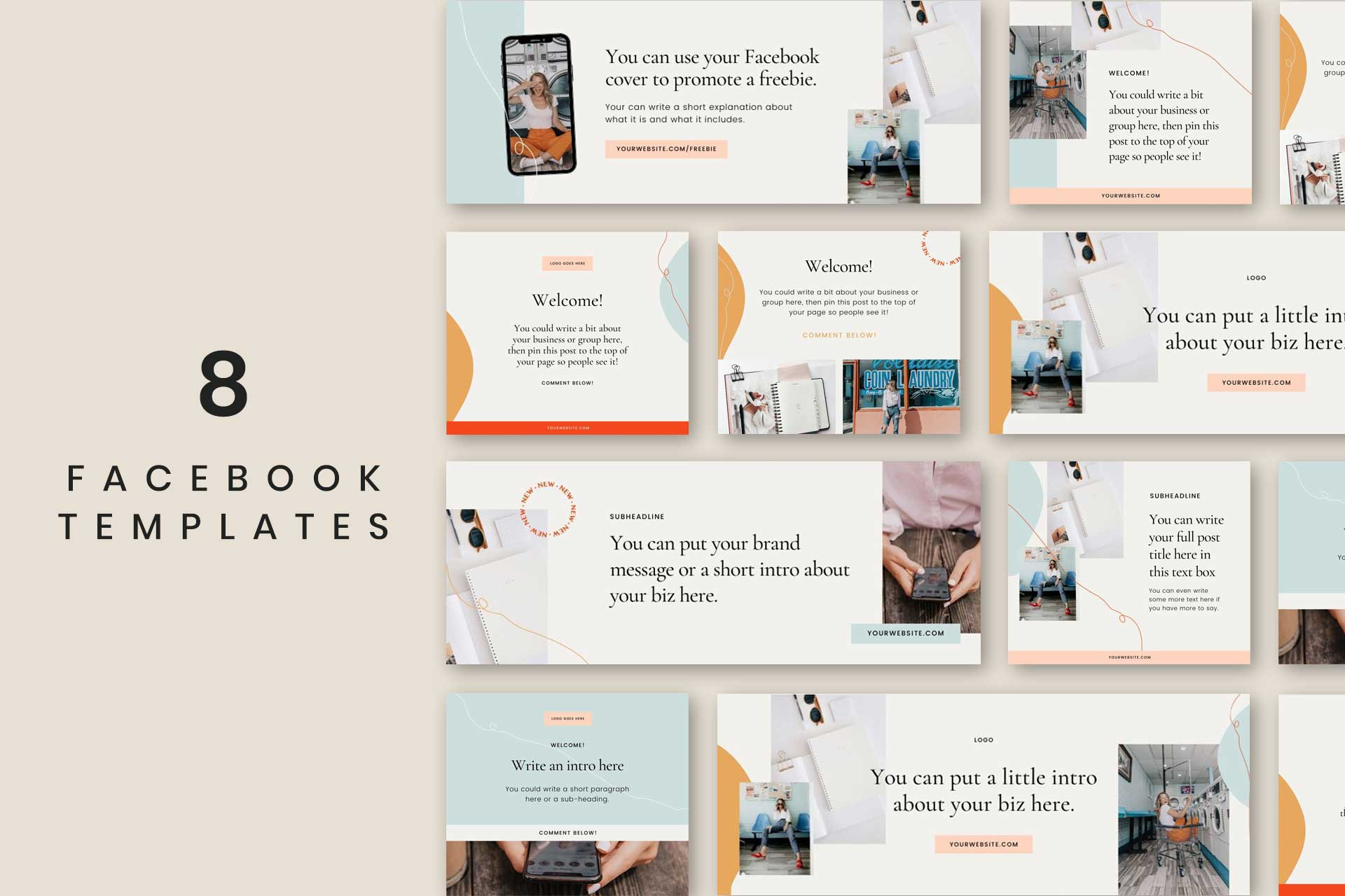 Nova Facebook Templates, a Social Media Template by Big Cat Creative
