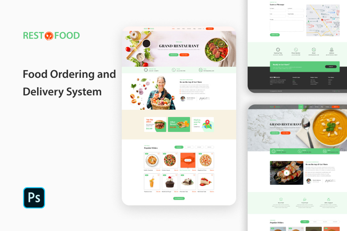 Restaurant food template design, a Templates & Theme by Neha Guleria