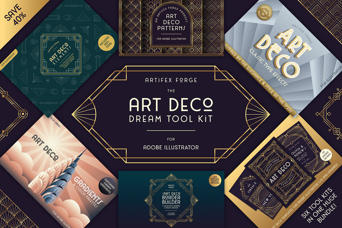 The Art Deco Design - Dream Tool Kit, a Graphic by The Artifex Forge