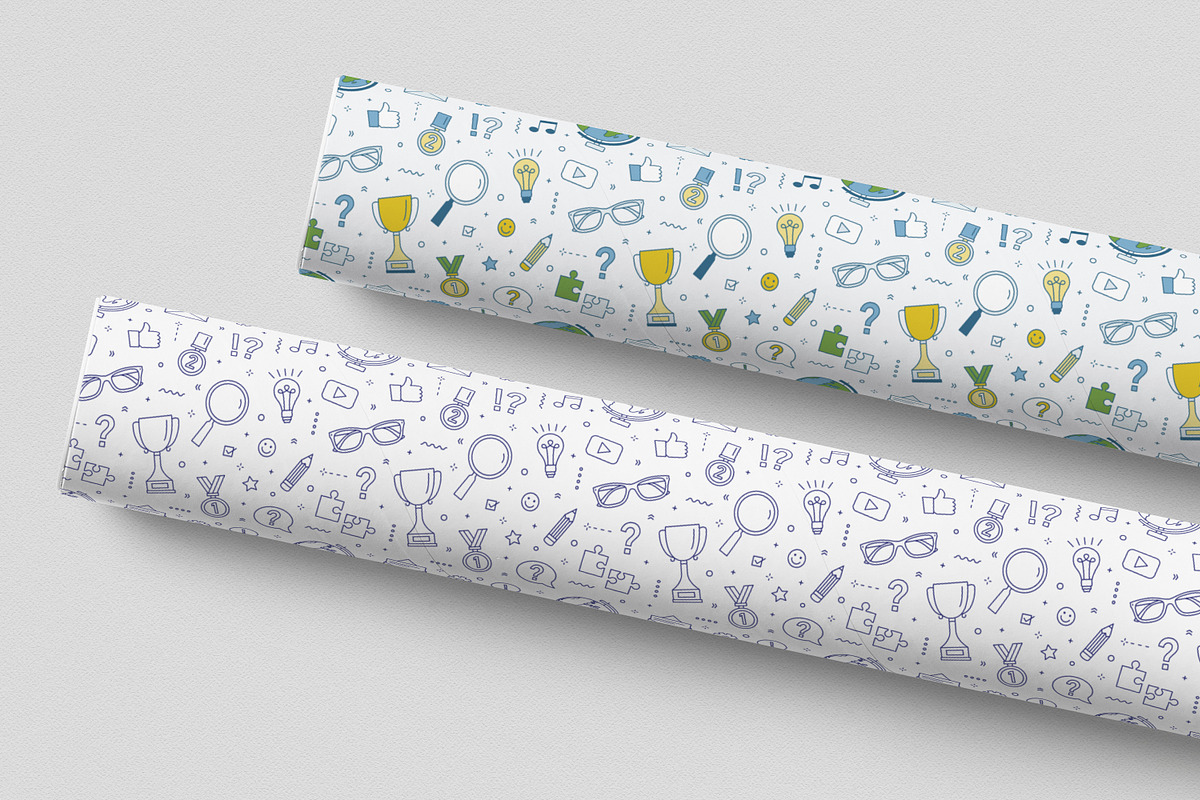 Quiz background ans seamless, a Texture Illustration by Good Studio