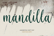 Mandilla - Bold Calligraphy Font, a Script Font by CreateBigSupply ...