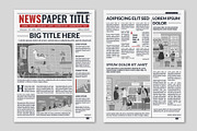 Newspaper layout. News column | Work Illustrations ~ Creative Market