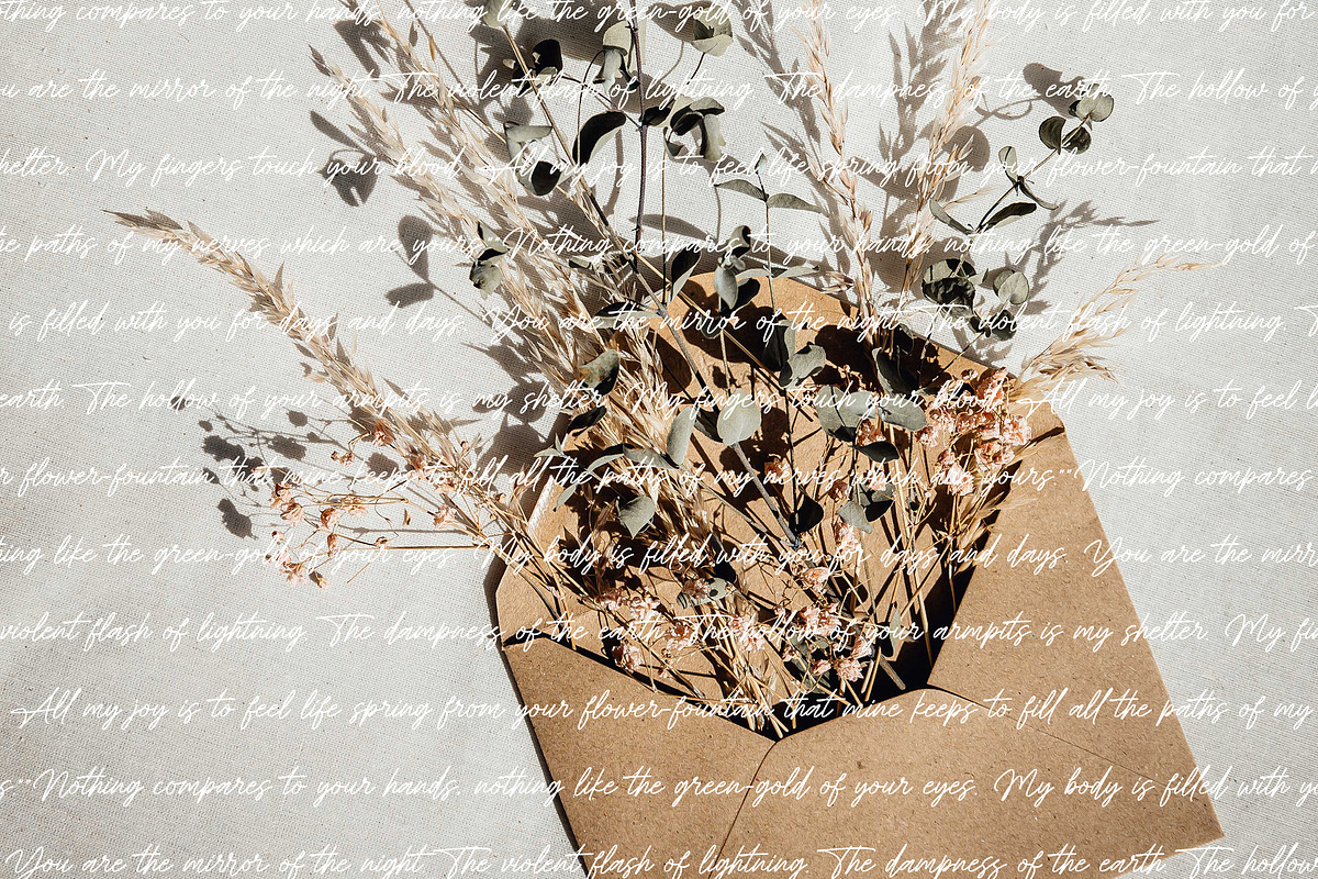 Love Letters Script Font, a Script Font by Lollipop Hand Drawn