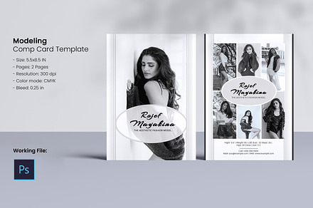 Modeling Comp Card, a Card Template by crazyOWL