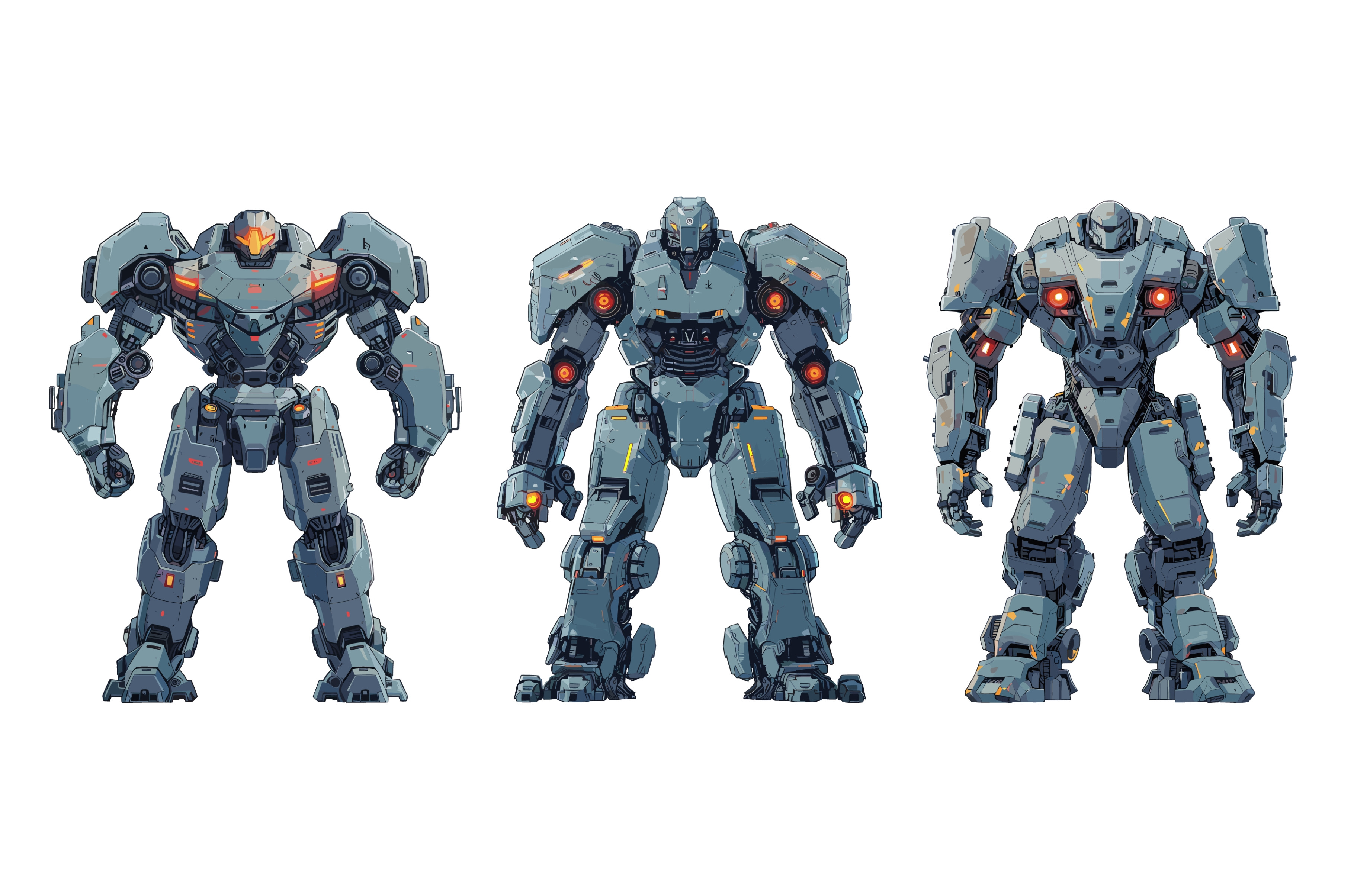 Giant robot cartoon vector, a Technology Illustration by Onyx