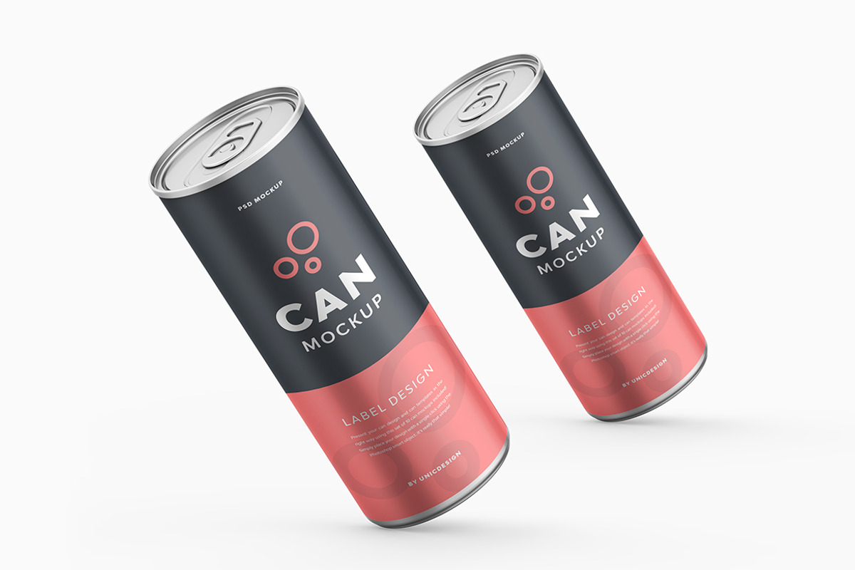 Can Mockup, a Mockup by UnicDesign