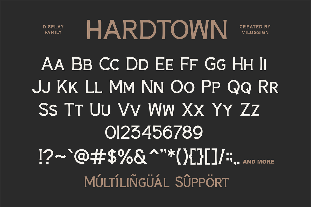 Hardtown a Vintage Sans Serif Font