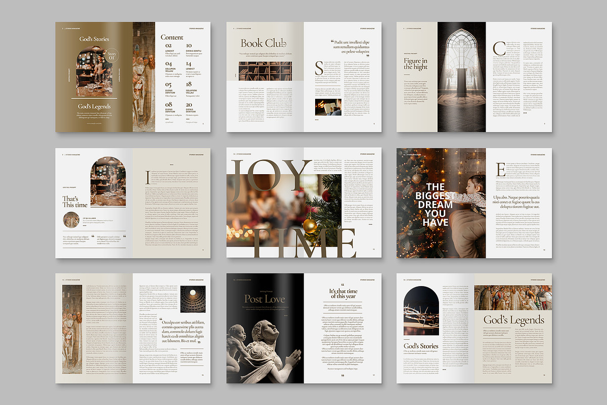 Festive Church Magazine Template, a Flyer Template by BrandPacks