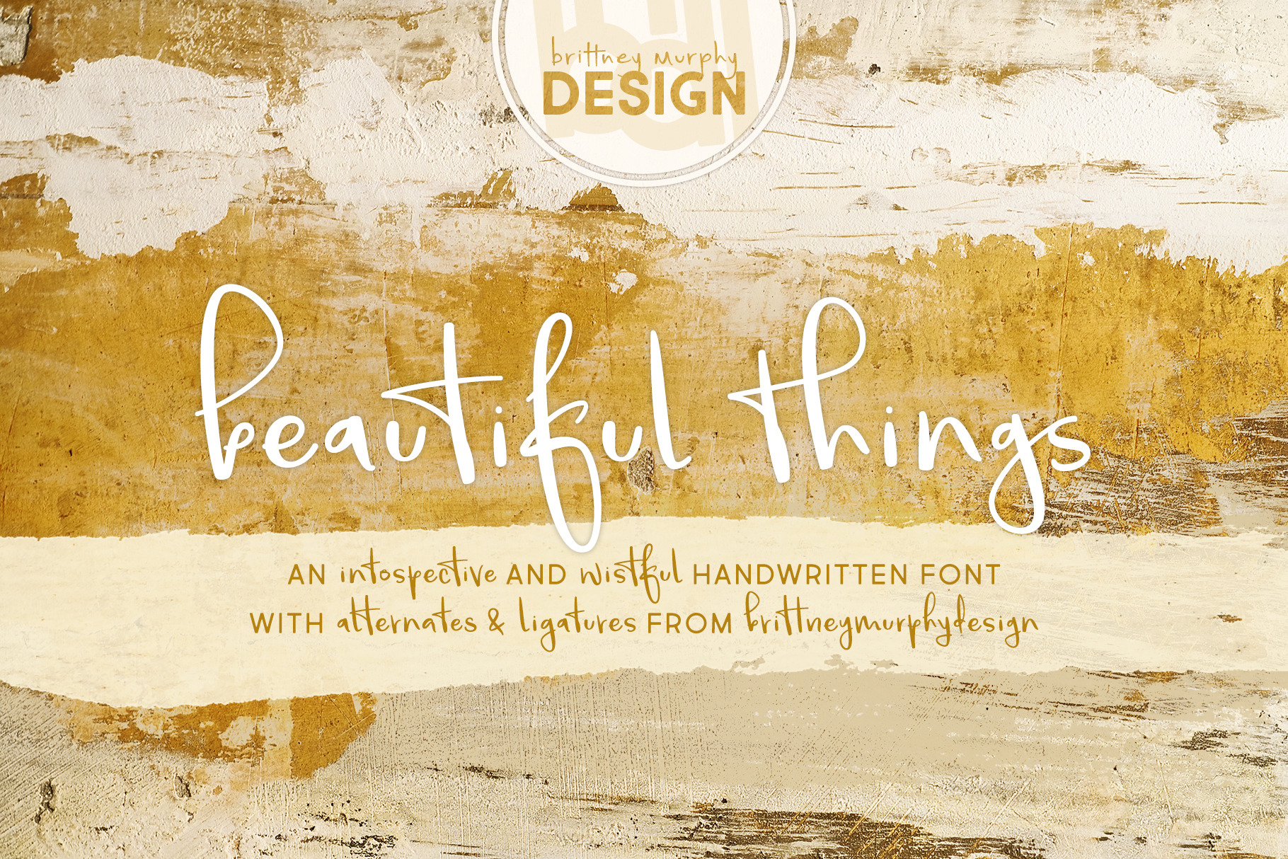 Beautiful Things, a Script Font by Brittney Murphy Design