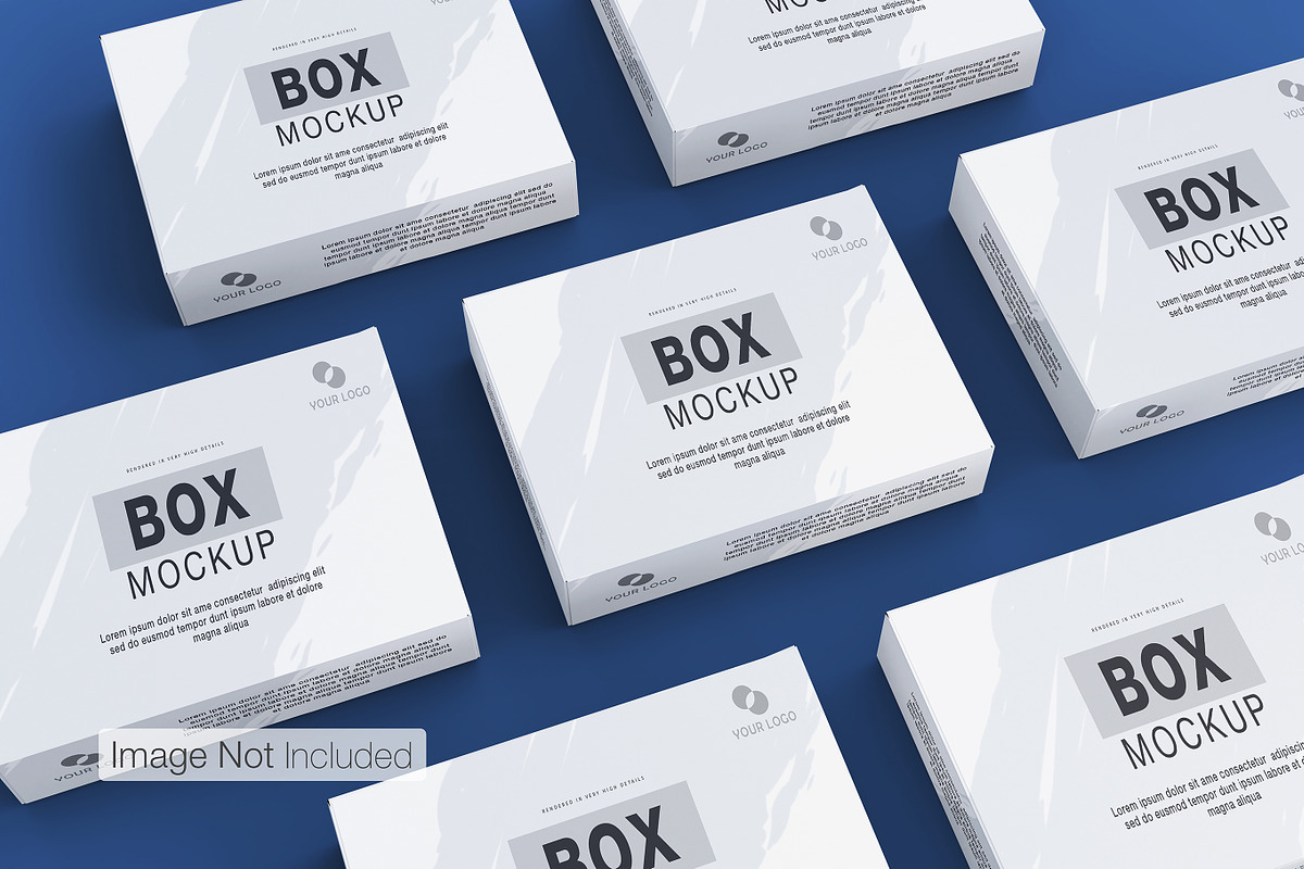 Rectangle box mockup design, a Packaging Mockup by Raihan Rahman