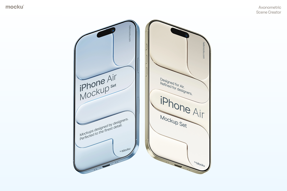 iPhone Air Mockup Set, an iPhone Mockup by Mocku