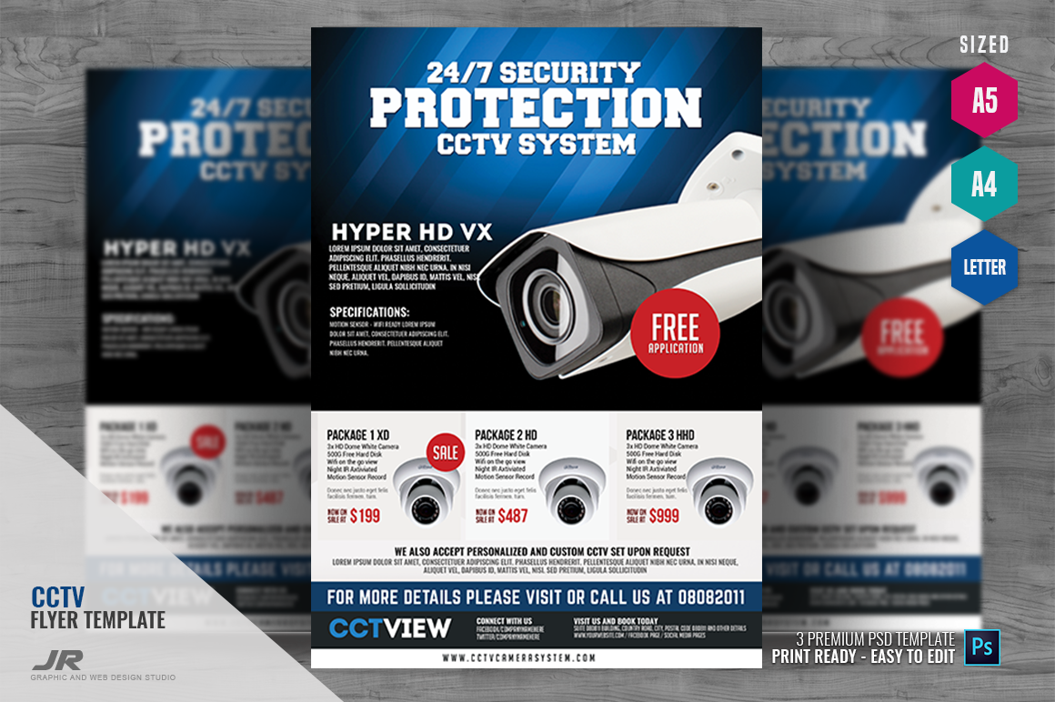 CCTV Package Promotional Flyer, a Flyer Template by PSDPixel