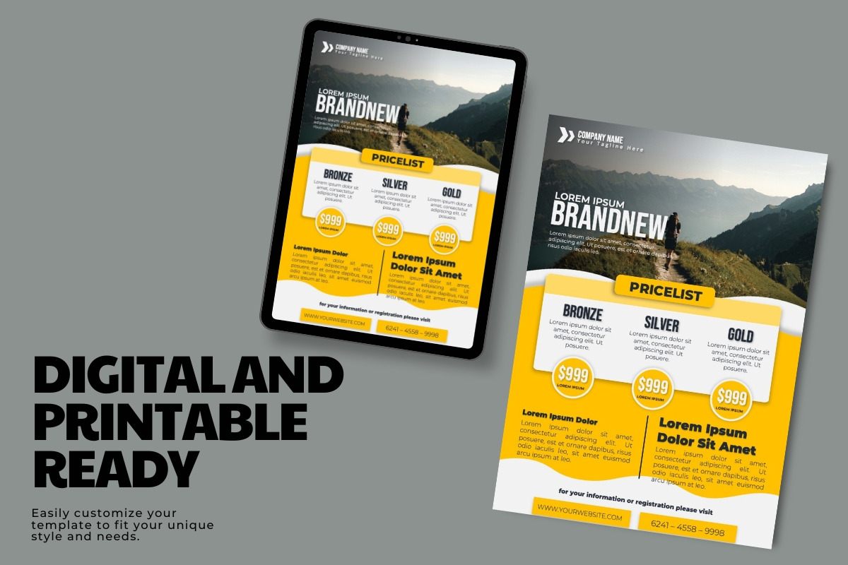 Brand New Flyer Template Design, a Flyer Template by ResumeFabs