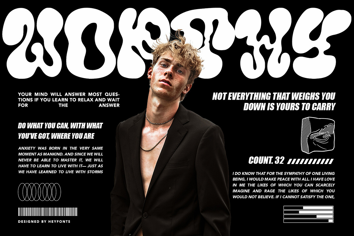 Weird Better - Display Typeface, a Font by HeyFonts