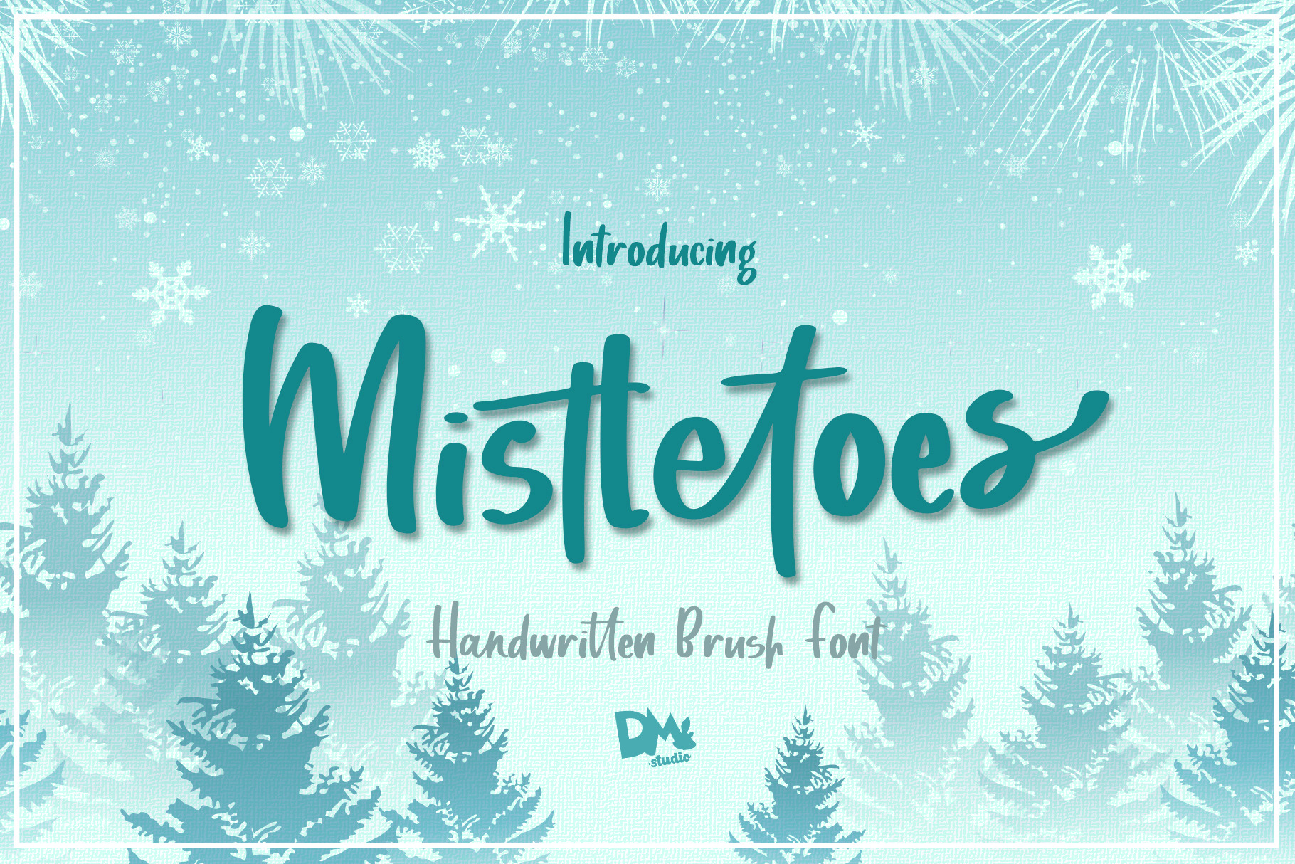 Mistletoes - Handwritten Brush Font, a Script Font by Dm Studio ...