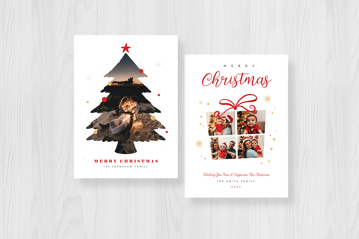 Christmas Photo Card / Holiday Card, a Card Template by Vynetta