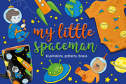 LITTLE SPACEMAN, a Decorative Illustration by FARAWAYKINGDOM