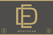 DE Monogram ED Monogram, a Branding & Logo Template by Shuler Studio