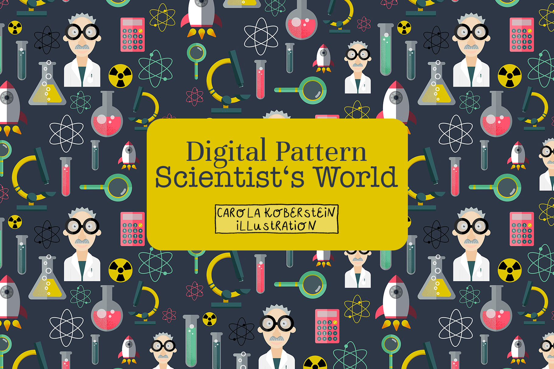 Scientist's World Pattern, a Pattern Graphic by koberstein
