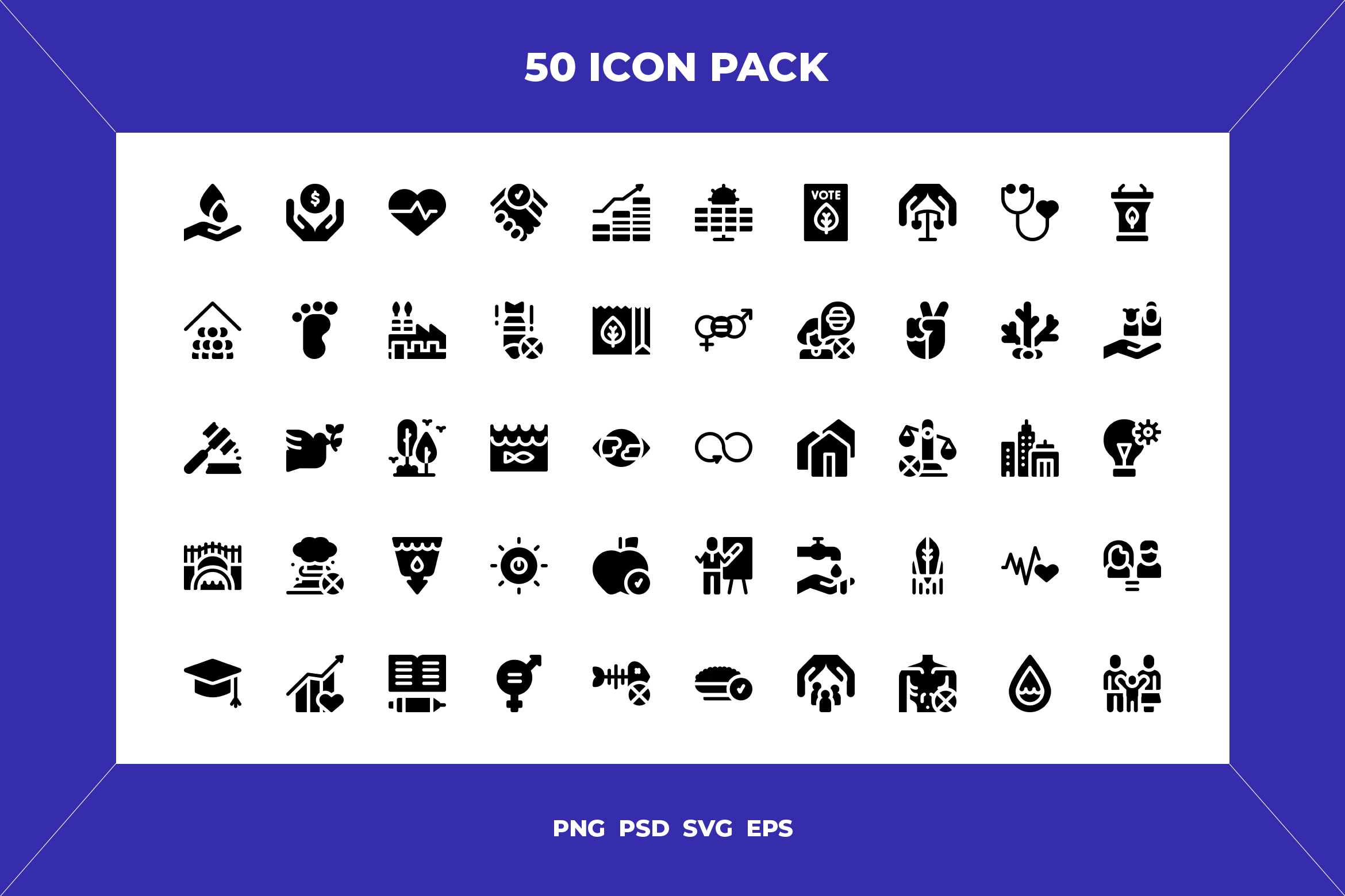 Sustainable development icons, an Icon by Goyarchin