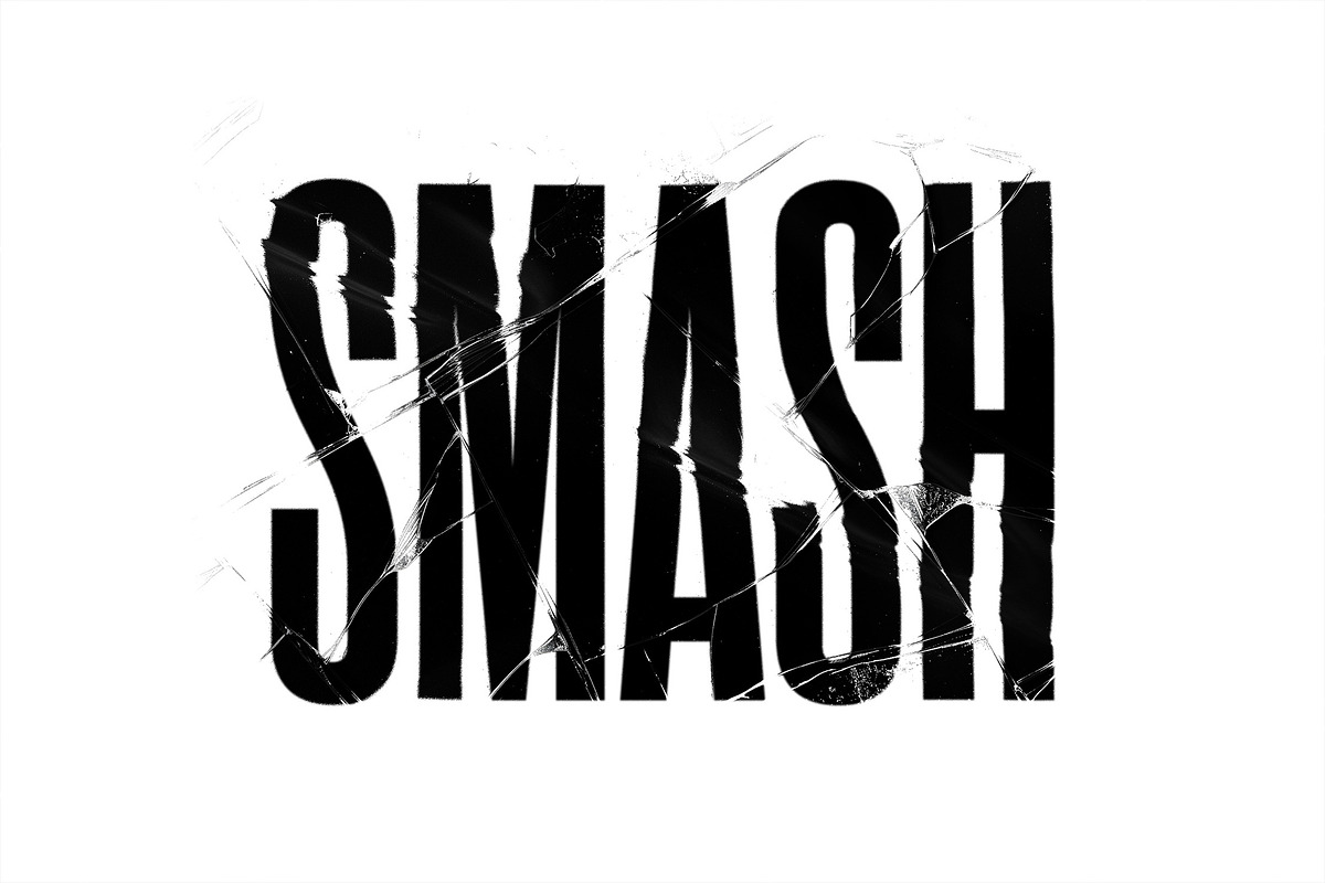 Cracked Glass Text Effect, a Layer Style Add-On by Design Squad