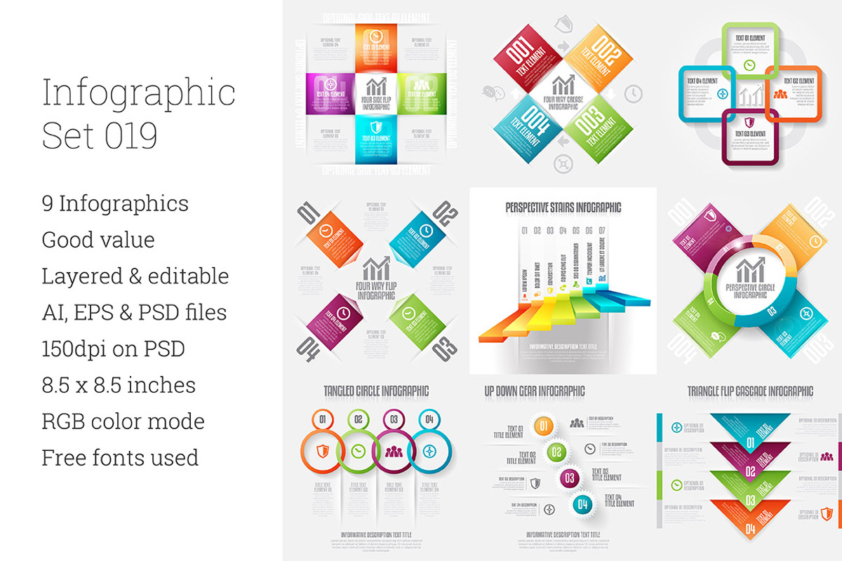 Infographic Set 19, a Templates & Theme by h.utomo