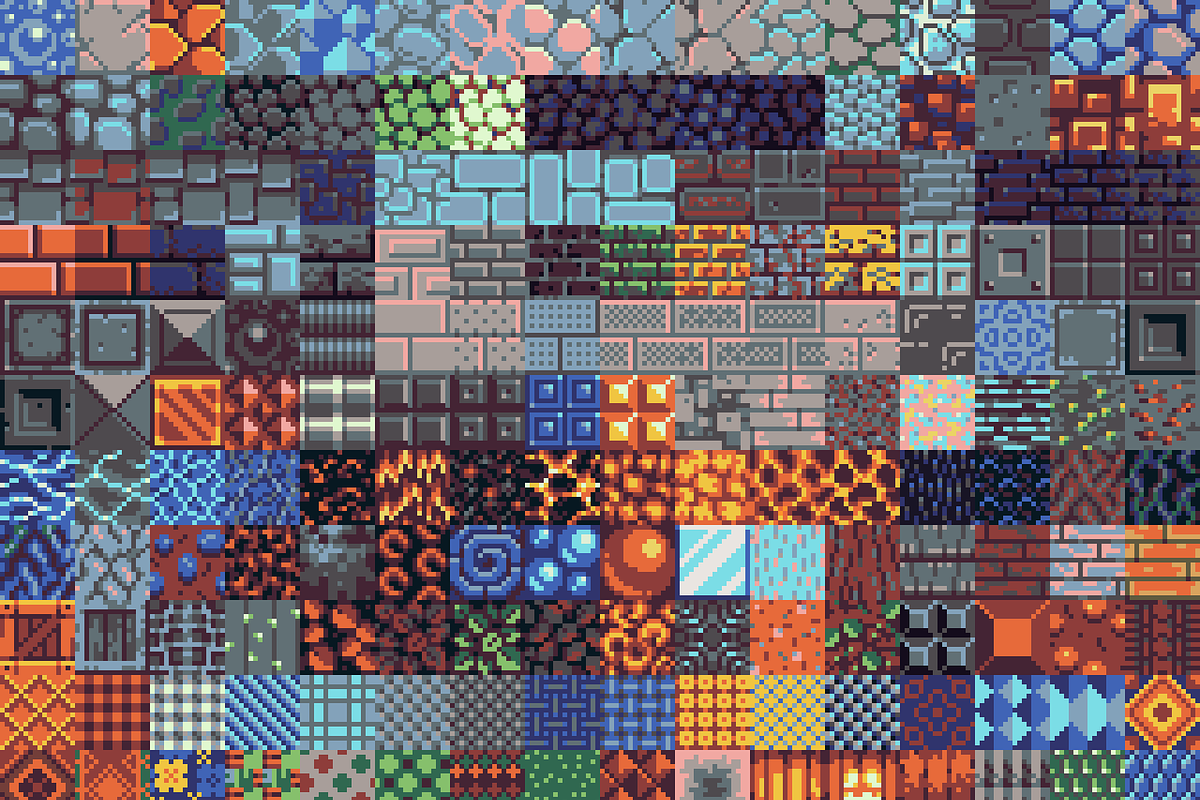 Pixel Art Textures, a Graphic by Poloviiinkin