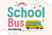 School Bus Font, a Handwritten Font by Fox7 By Rattana