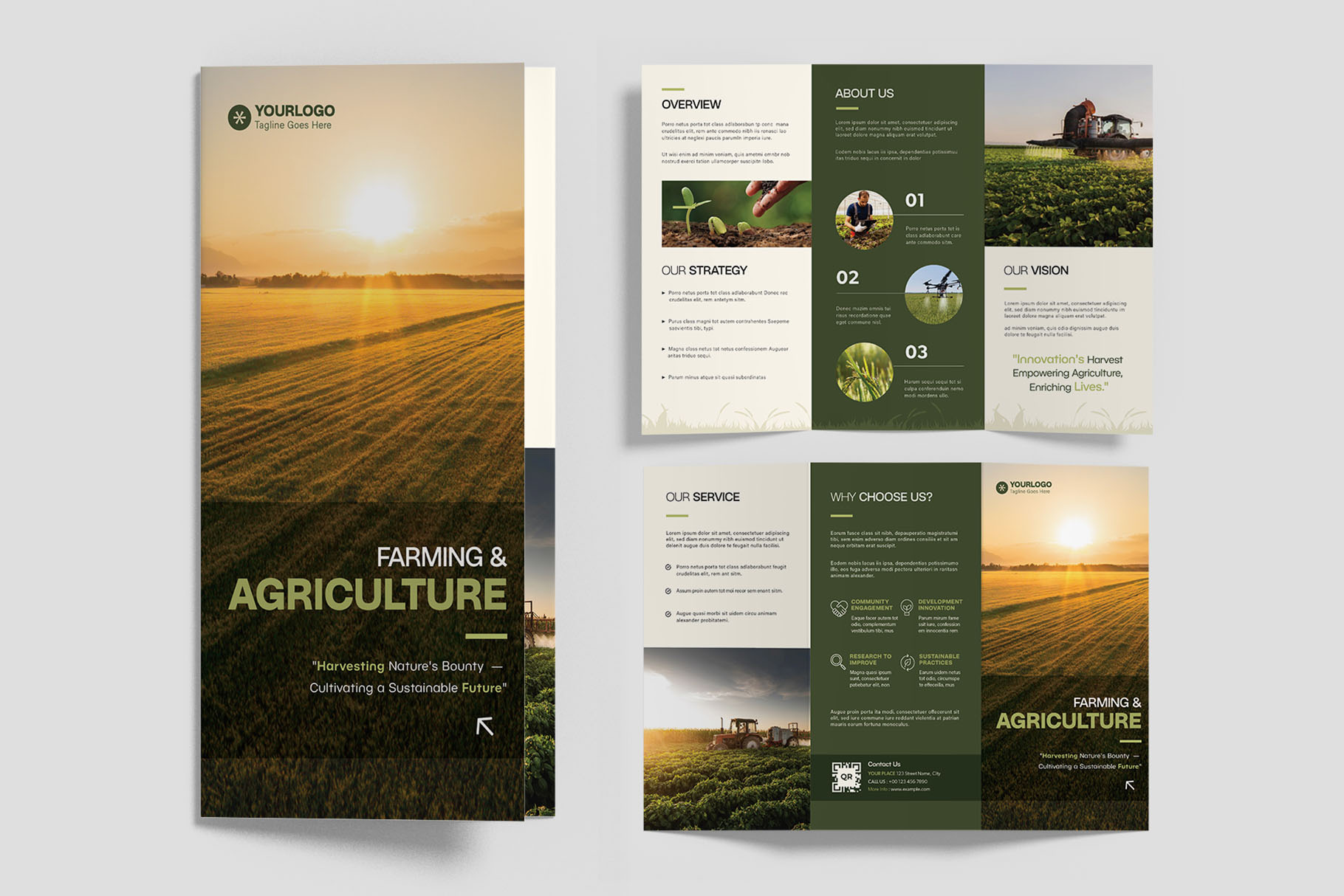 Agriculture Templates Set, a Brochure Template by BrandPacks