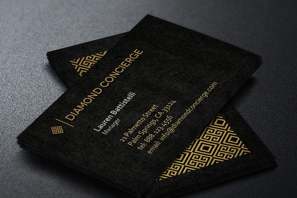 Concierge Business Card Template, a Business Card Template by Godserv ...