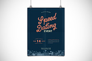 Speed Dating Poster, a Card Template by wavebreak