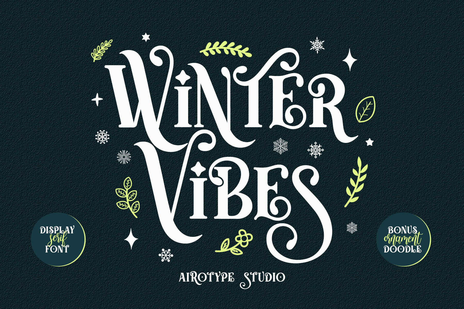 Winter Vibes - Modern All Caps Serif