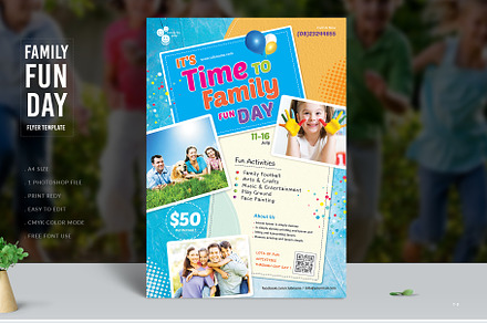 Family Fun Day Flyer Template, a Flyer Template by ThemeDevisers