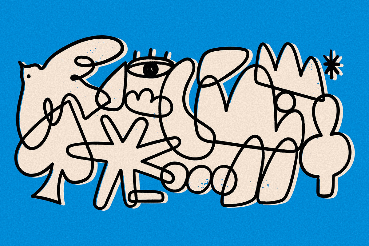 Oodles of doodles, a Pattern Graphic by Twisted Tail
