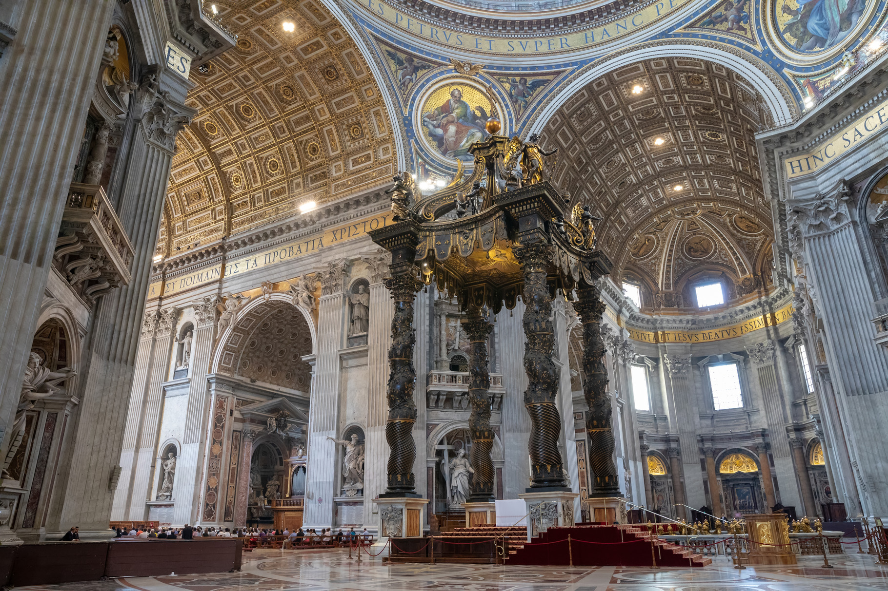 Papal basilica of st peter featuring arch, architecture, and art, an ...